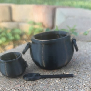 Mini Cauldrons With Spoon 3D Printed Lightweight Halloween Mini ...