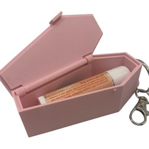 Chapstick Holder, Keychain, Coffin Keychain, Goth Keychain, Keychain ...