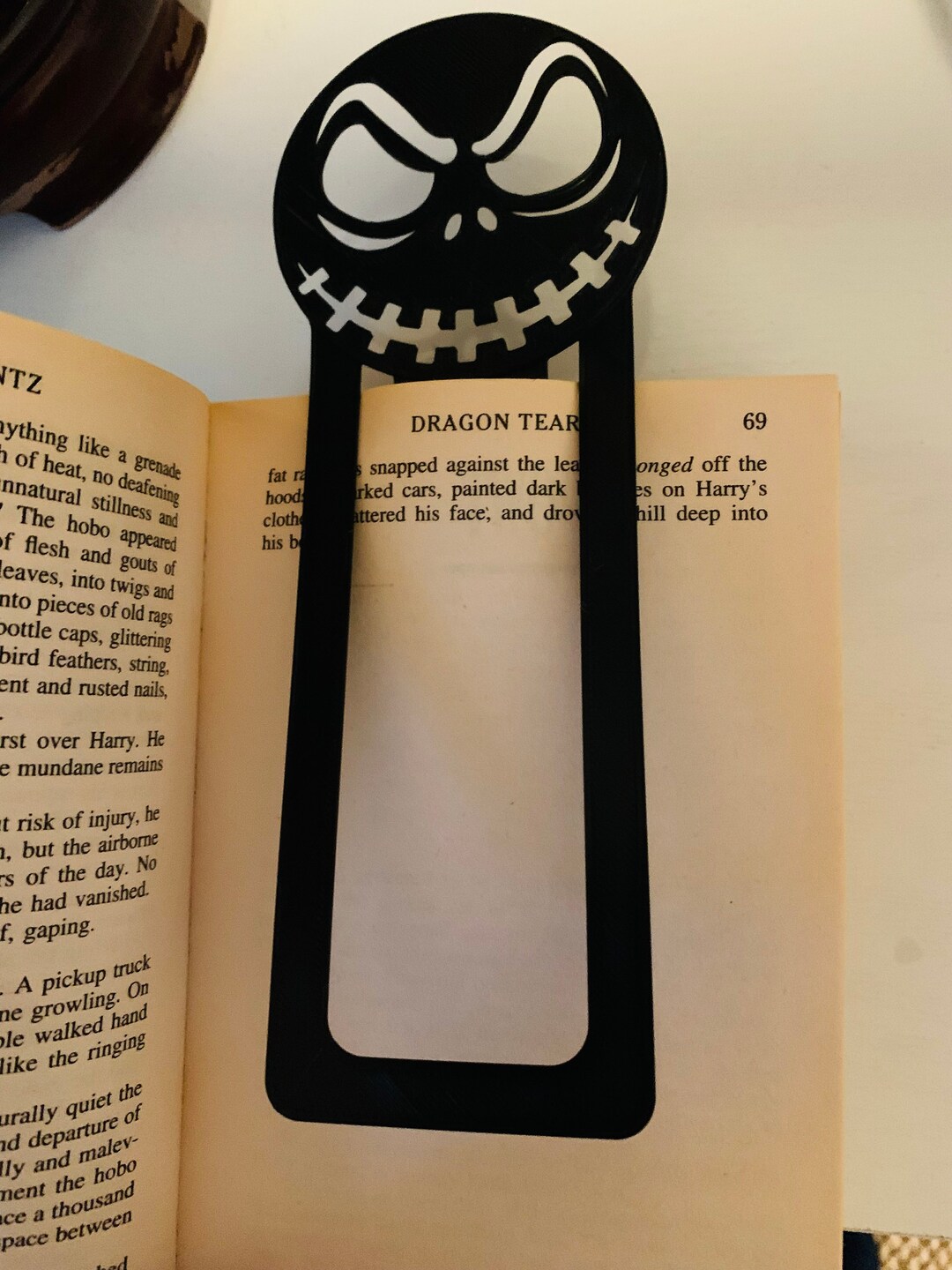 Jack Skellington Large Book Mark 3D Printed Lightweight - Etsy