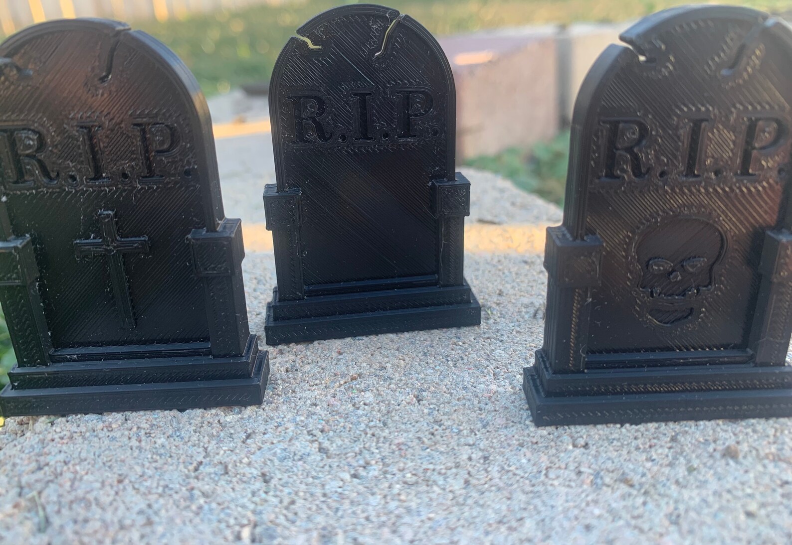 Mini Tombstones 3D Printed Halloween Decorations Grave - Etsy
