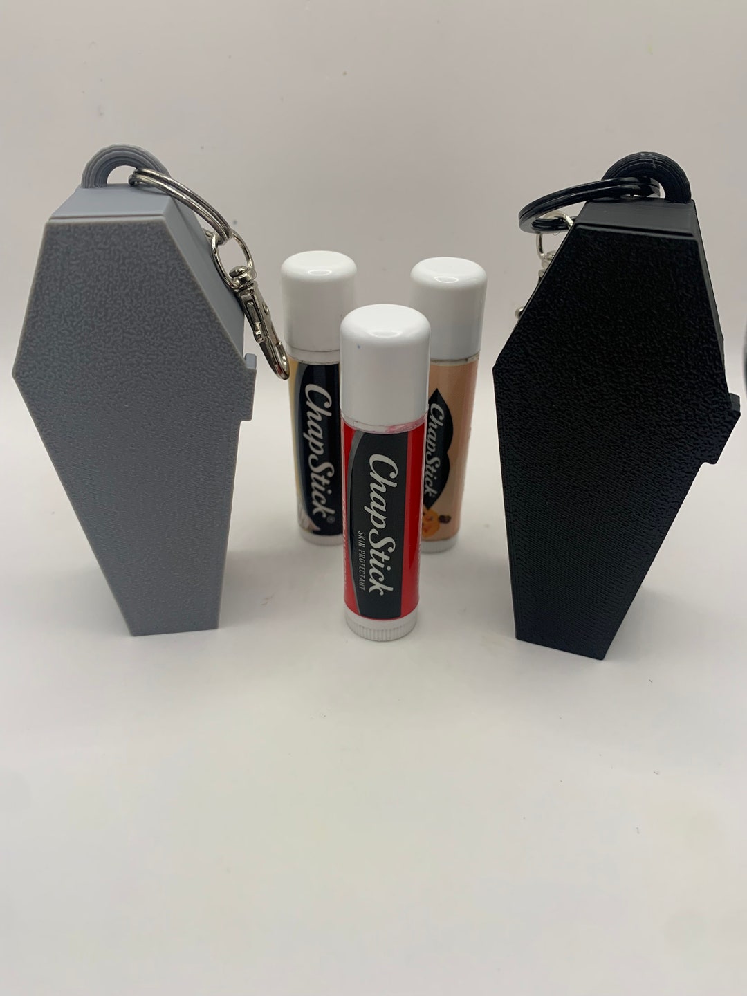Chapstick Holder, Keychain, Coffin Keychain, Goth Keychain, Keychain ...