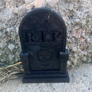Mini Tombstones 3D Printed Halloween Decorations Grave Markers Cemetery ...