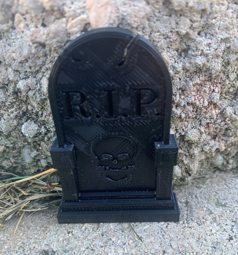 Mini Tombstones 3D Printed Halloween Decorations Grave - Etsy