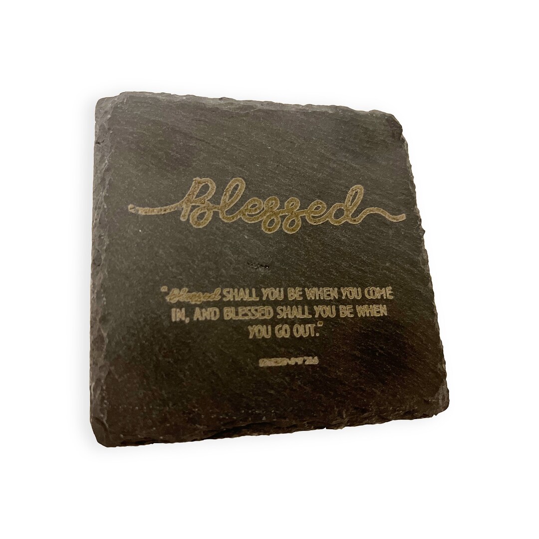 Bible Verse Natural Slate Coasters - Etsy
