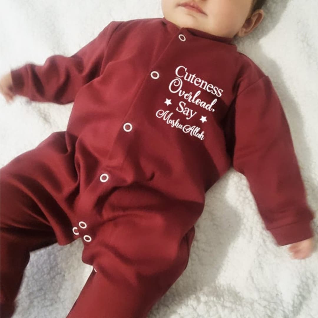 Islamic Baby Gift | Arabic Sleepsuit Babygrow Personalised Muslim ...