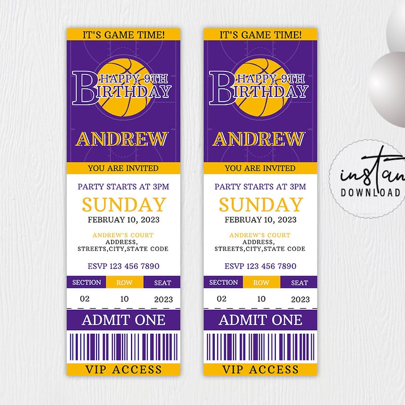 Lakers Party - Etsy