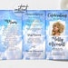 Trifold Funeral Program Template, Tri-fold Brochure, Funeral Clouds Theme, Clouds Memorial ...