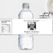 Funeral Water Bottle Label, Memorial Water Bottle, Minimalist Simple ...