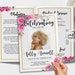 4 Page Funeral Program Template, Editable Funeral Program, Pink Clouds ...