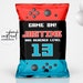 Video Game Chip Bag Label, Chip Bags Party Favor, Video Game Birthday ...