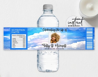 Clouds Funeral Label - Etsy