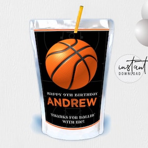 Basketball Birthday Bundle Set, Basketball Birthday Theme, Instant ...