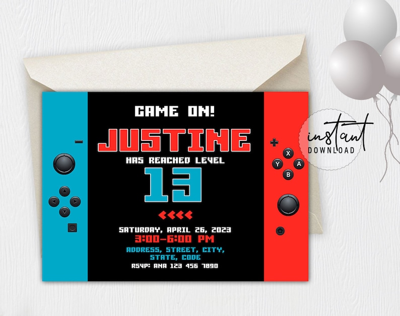 Video Game Birthday Bundle Set, Video Game Birthday Theme, Birthday ...