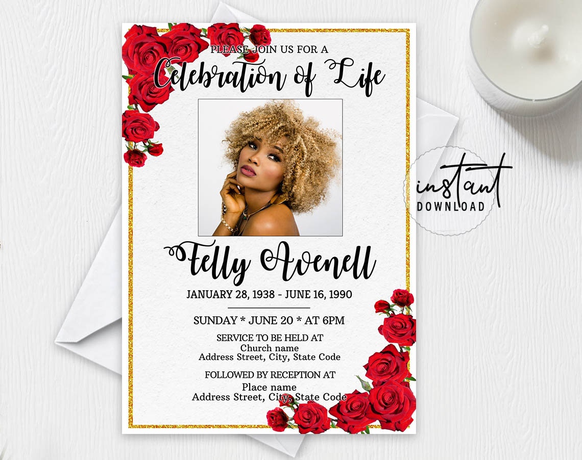 Funeral Bundle Set Funeral Program Template Funeral Program - Etsy