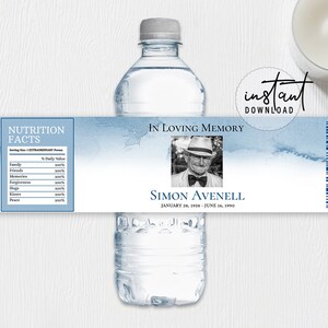 Funeral Bundle Set, Funeral Program Template, Funeral Program, Blue ...