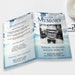 4 Page Funeral Program Template, Editable Funeral Program, Blue Sky ...