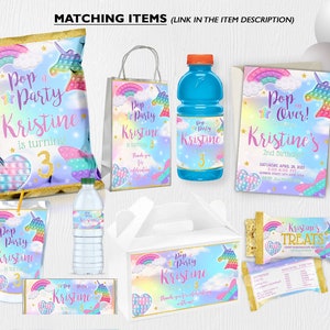 Pop It Invitation, Pop It Birthday Invite, Pop It Birthday Theme ...