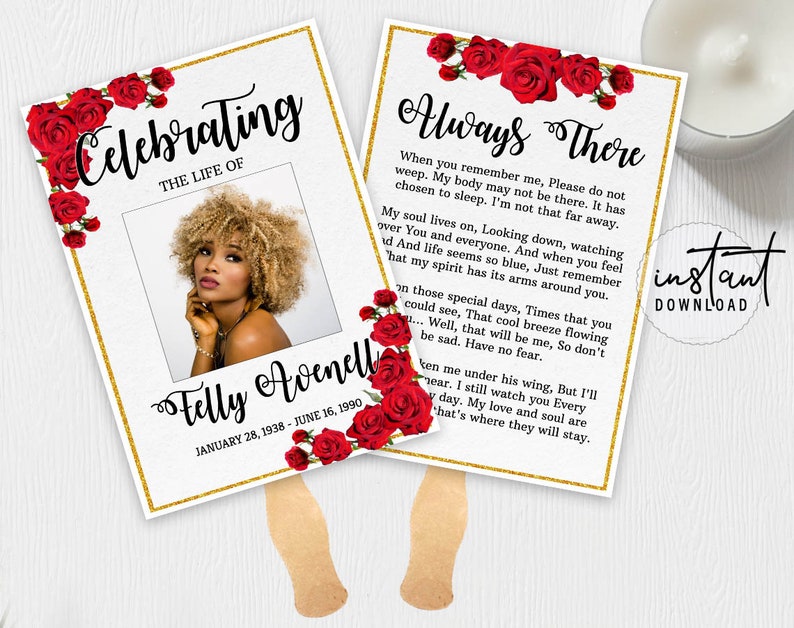 Funeral Bundle Set Funeral Program Template Funeral Program - Etsy