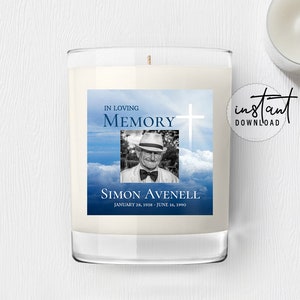 Funeral Bundle Set, Funeral Program Template, Funeral Program, Blue Sky ...