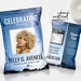 Funeral Chip Bag Label, Memorial Chip Bag, Black and Gold Theme, Gold ...