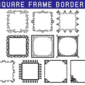 Frame Border Svg, Frame Svg, Picture Frame Svg, Floral Border Svg ...