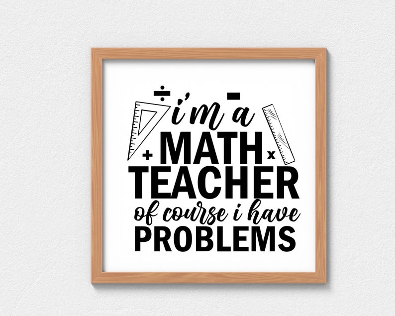 Math Teacher SVG Bundle: Cricut Cut Files (digital Download) - Etsy
