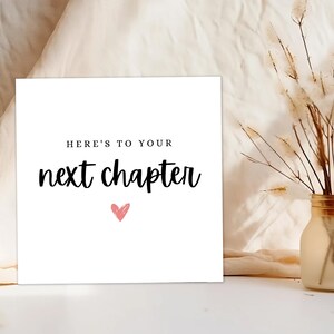 Printable New Job Card Template | Here’s to Your Next Chapter | Best of ...