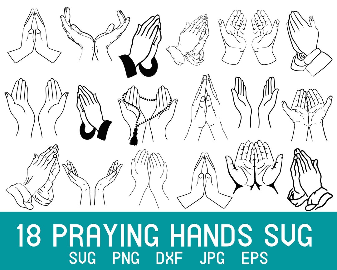 Praying Hands Svg, Praying Hands Png, Religious Svg, Prayer Svg ...