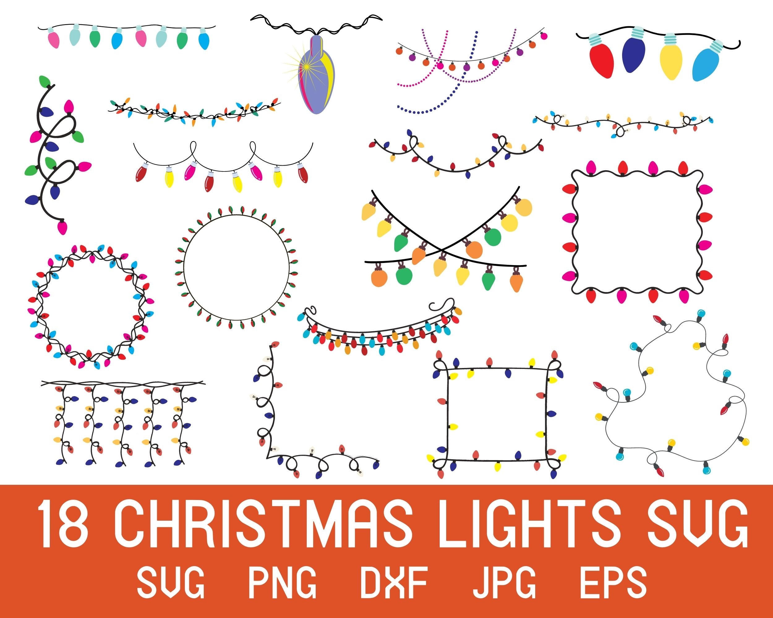 Christmas Lights Svg Christmas Light Svg Christmas Svg - Etsy