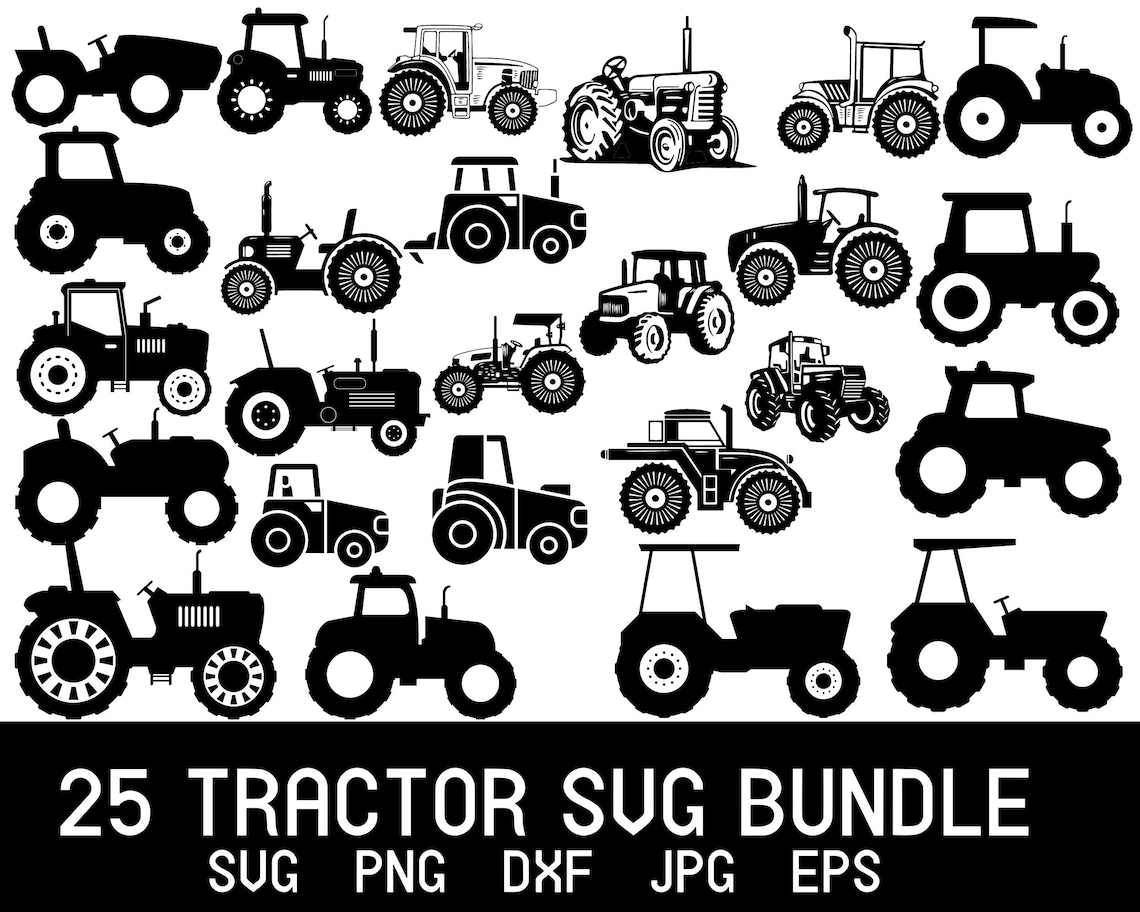 20 Tractor Svg Bundle Tractor Png Bundle Commercial Use Svg - Etsy