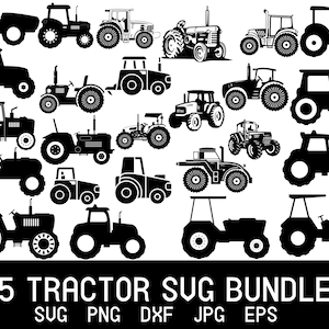20 Tractor Svg Bundle, Tractor Png Bundle, Commercial Use Svg, Svg ...