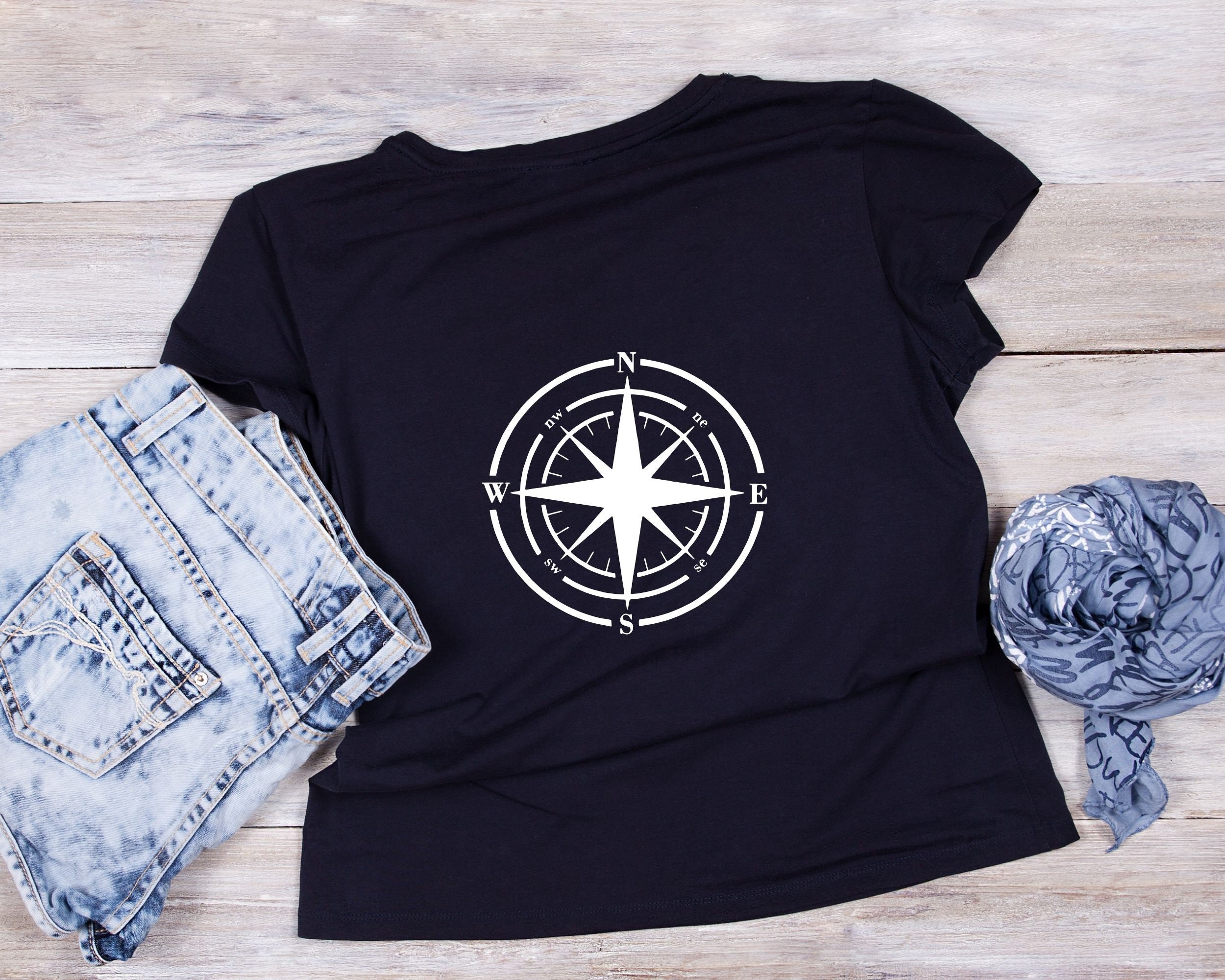 Compass Svg Anchor Svg Engraved Compass Cruise Svg Marine - Etsy
