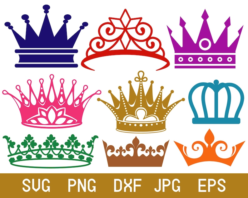 Royal Crown SVG Bundle: King & Queen Designs (digital Download) - Etsy