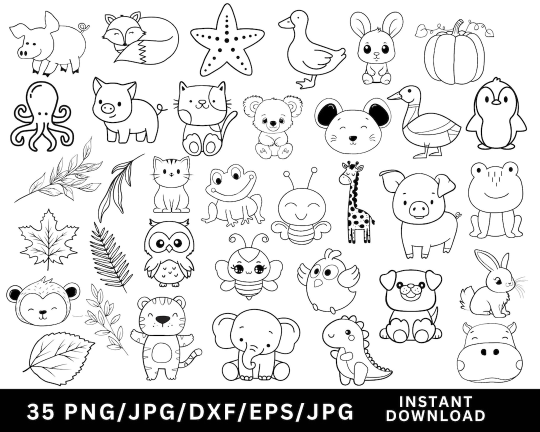 Animal Svg Bundle | Instant Download Svg Files for Cricut | Safari Farm ...