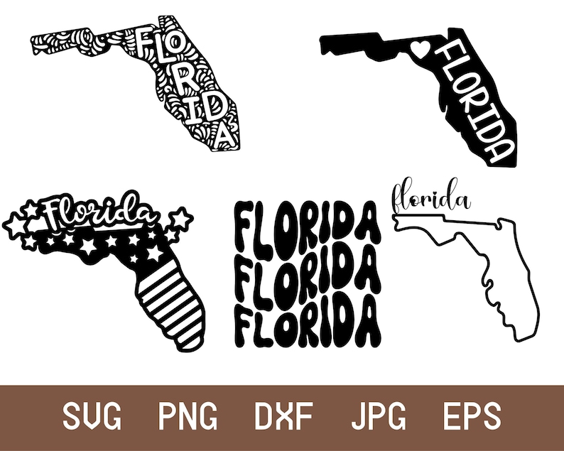 Florida SVG Bundle: State Flag, Keys, & More (digital Files) - Etsy
