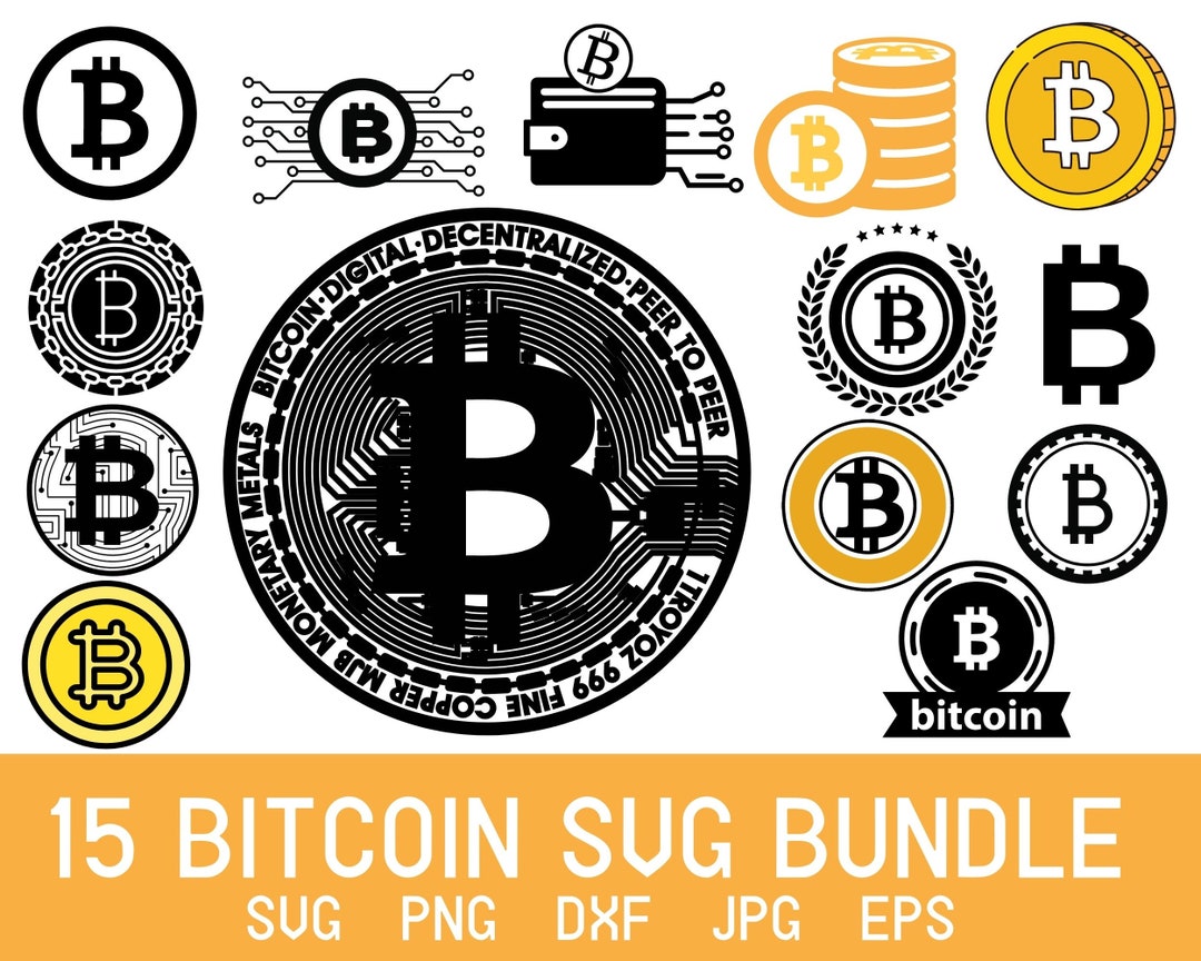 Bitcoin SVG Bundle: Crypto Designs for Mugs, Shirts, and More - Etsy