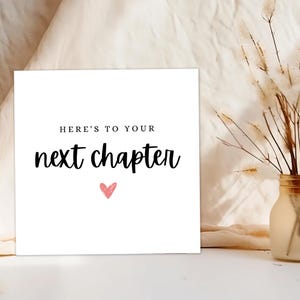 Printable New Job Card Template | Here’s to Your Next Chapter | Best of ...