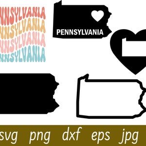 Pennsylvania Svg, Pennsylvania Cricut, State Outline Svg, Home Sweet ...