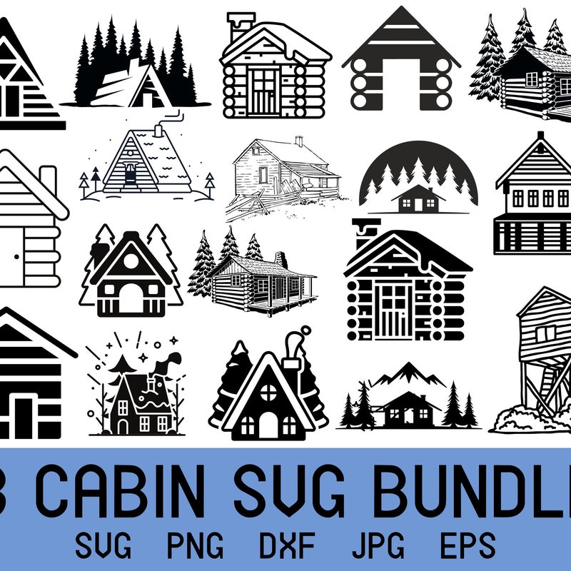 Cabin Svg - Etsy