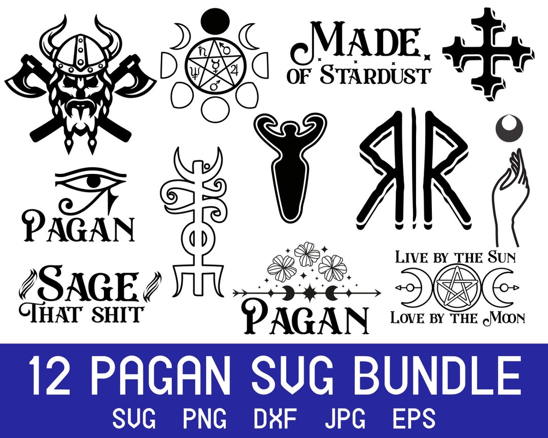 Pagan Svg, Wiccan Svg, Witchy Svg, Mystical Svg, Moon Phase Svg ...