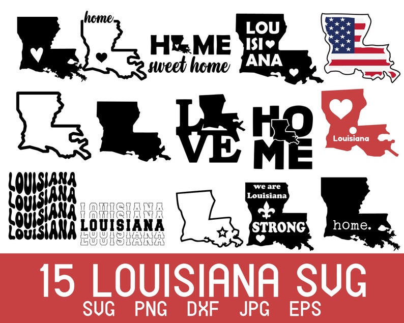 Louisiana SVG Bundle: Mardi Gras, Fleur De Lis, Saints (digital ...