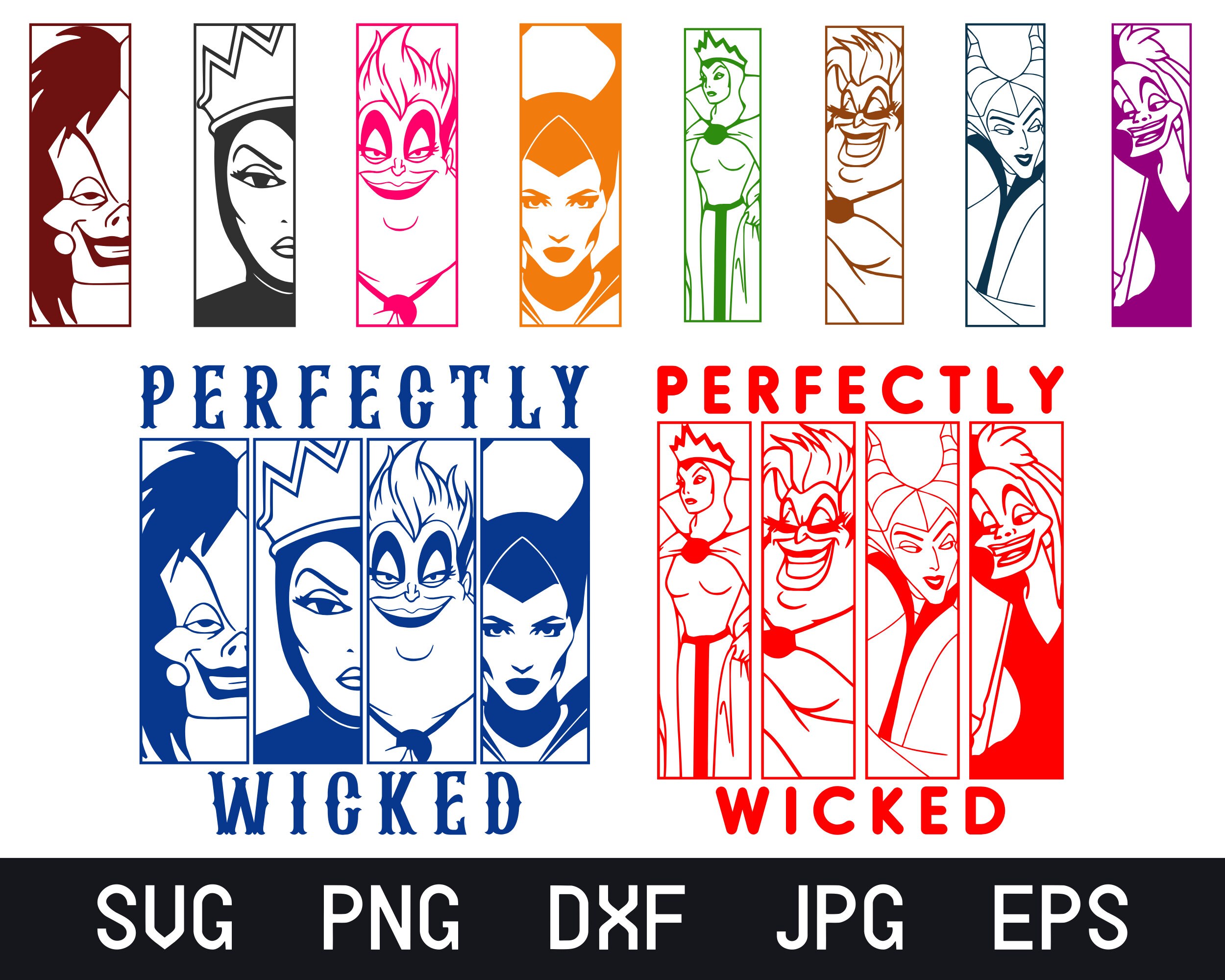 Evil Queen SVG Bundle: Wicked Halloween Designs (digital Download) - Etsy