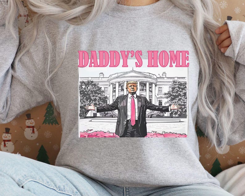 Trump 'daddy's Home' White House Graphic - Edgy MAGA PNG (digital ...