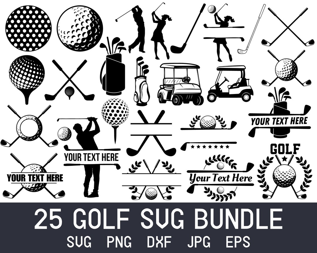 Golf Svg Bundle Golf Monogram Svg Split Monogram Svg Golf - Etsy UK