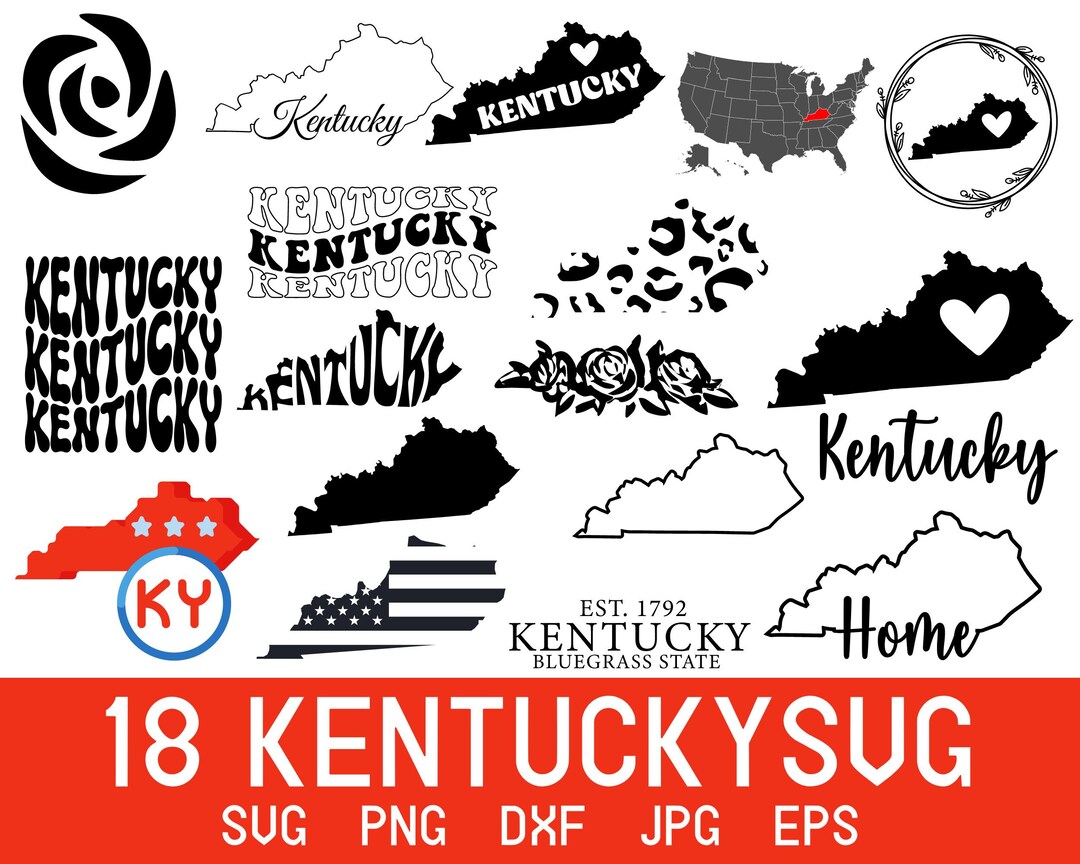 Kentucky Svg, Kentucky Png, States Svg, Family Reunion Svg, State Svg ...