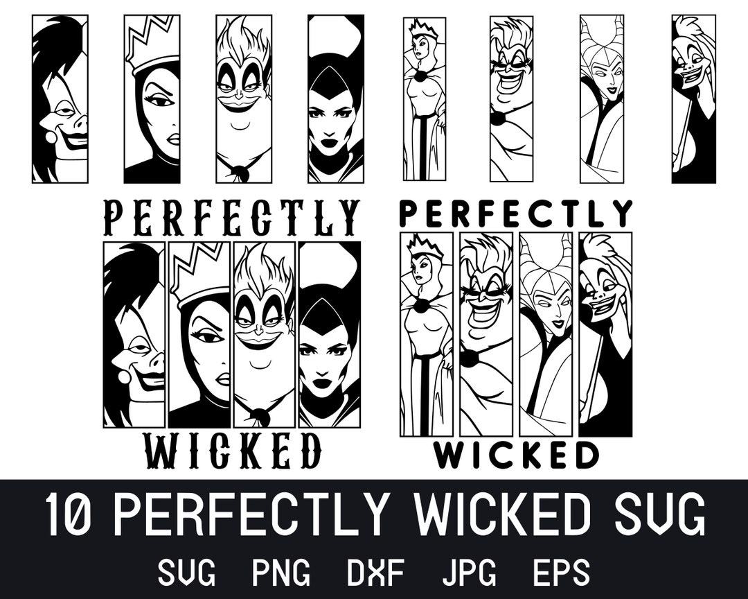 Evil Queen SVG Bundle: Wicked Halloween Designs (digital Download) - Etsy