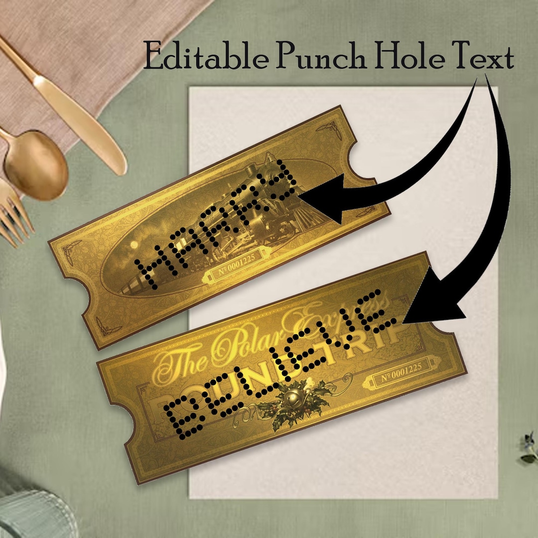 Personalized Polar Express Ticket Printable | North Pole Ticket | Canva ...