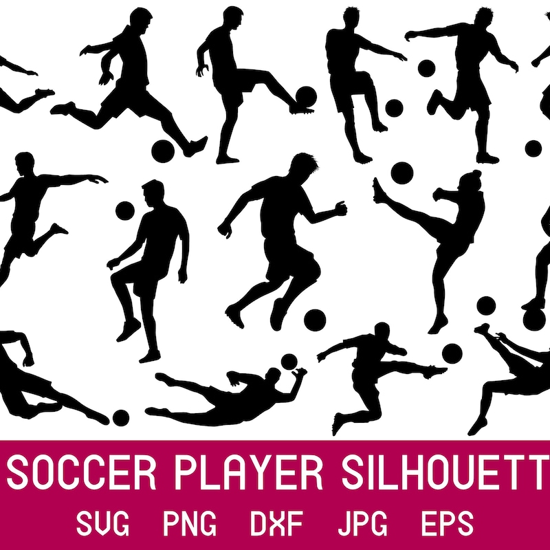 Soccer Player Dxf File - Etsy