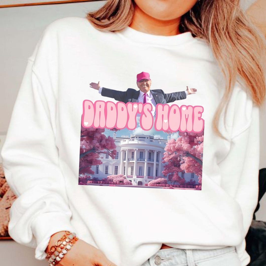 Trump MAGA PNG Daddy's Home White House Pink Trump 2024 Winning Trump ...