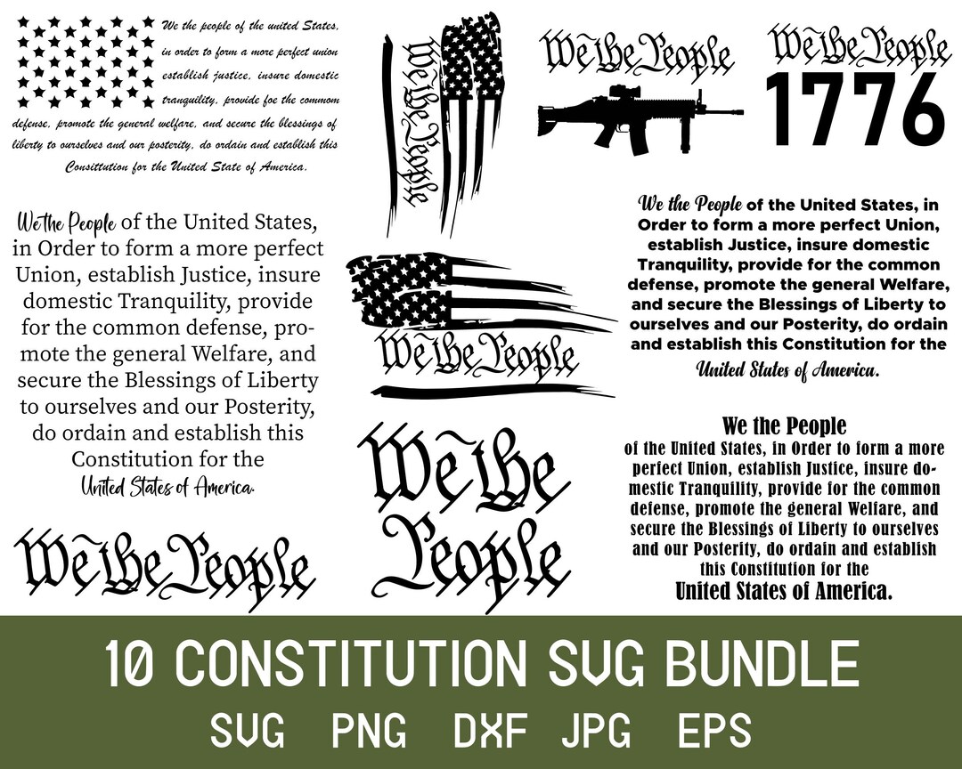 Constitution Svg, We the People Svg, Digital Download, American Flag ...